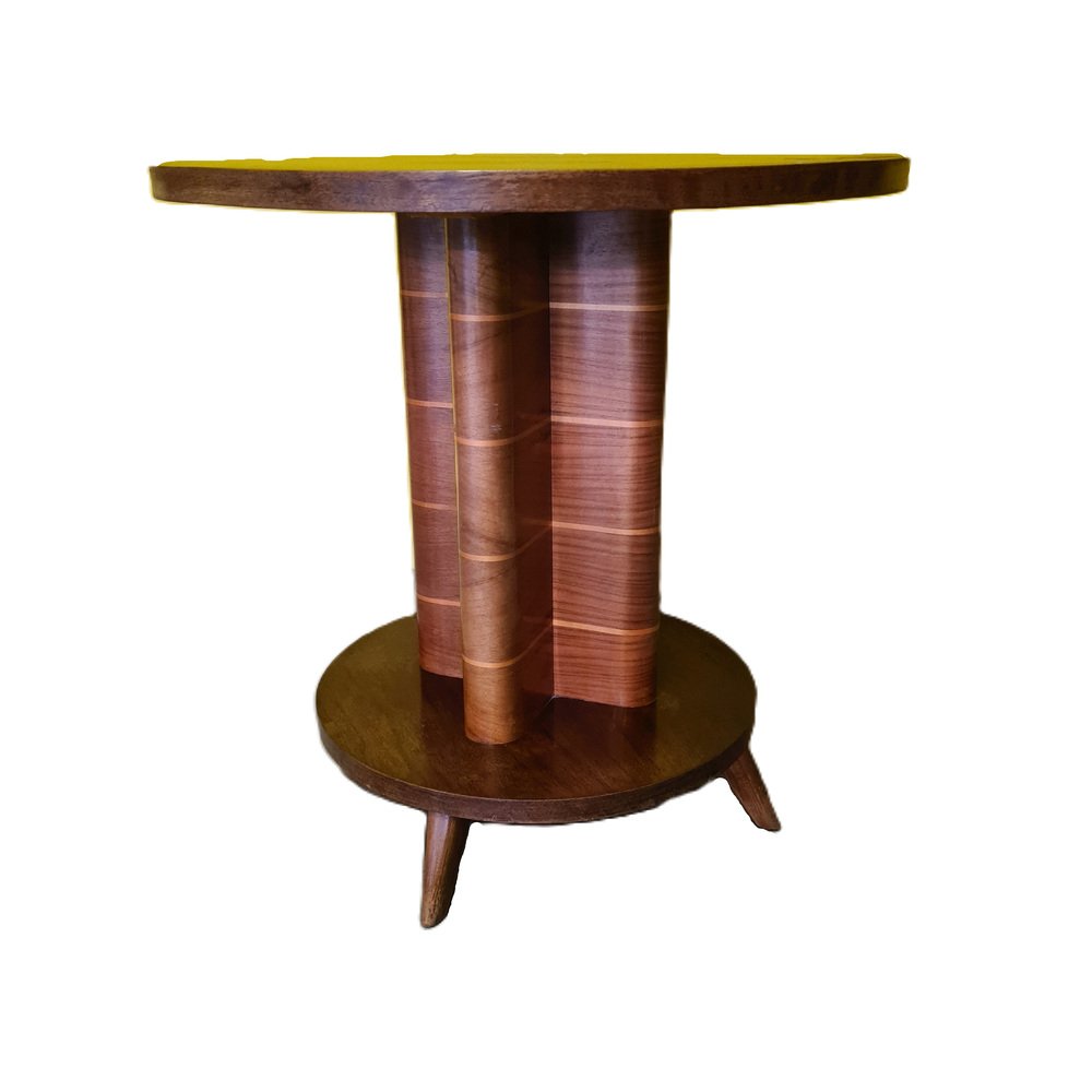 Art Deco French Veneered Side Table, 1930s for sale at Pamono
