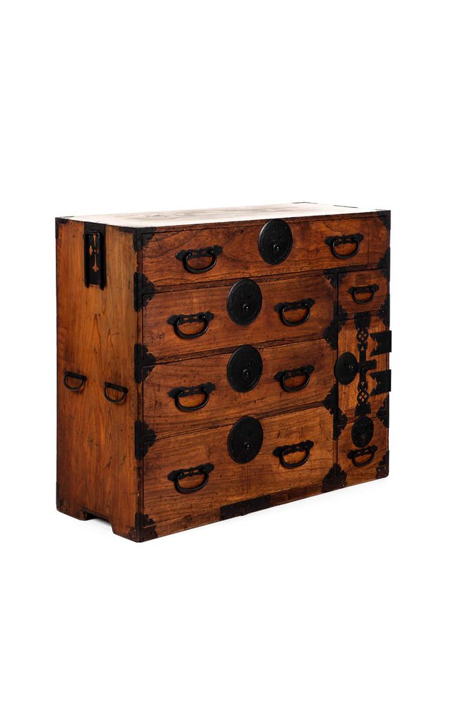 Late Edo Japanese Tansu Chest for sale at Pamono