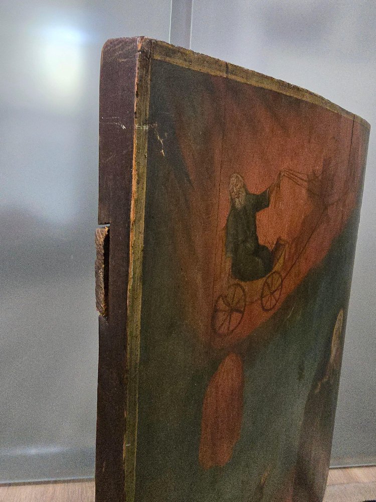19th Century Orthodox Icon with Ascension of Elijah for sale at Pamono
