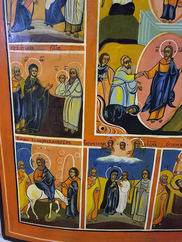 19th Century Orthodox Icon The Resurrection-Descent Into the Hell, 1860 ...