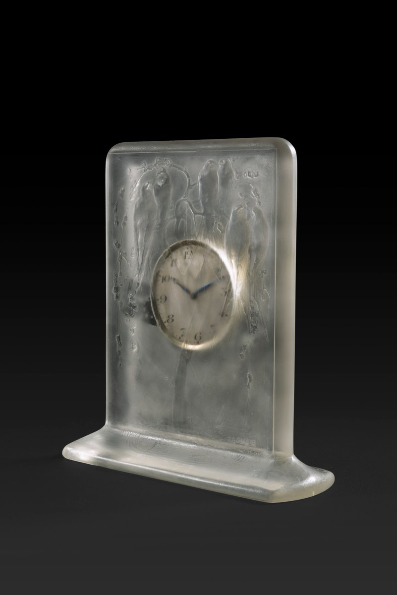 8-Day Clock by Rene Lalique for sale at Pamono