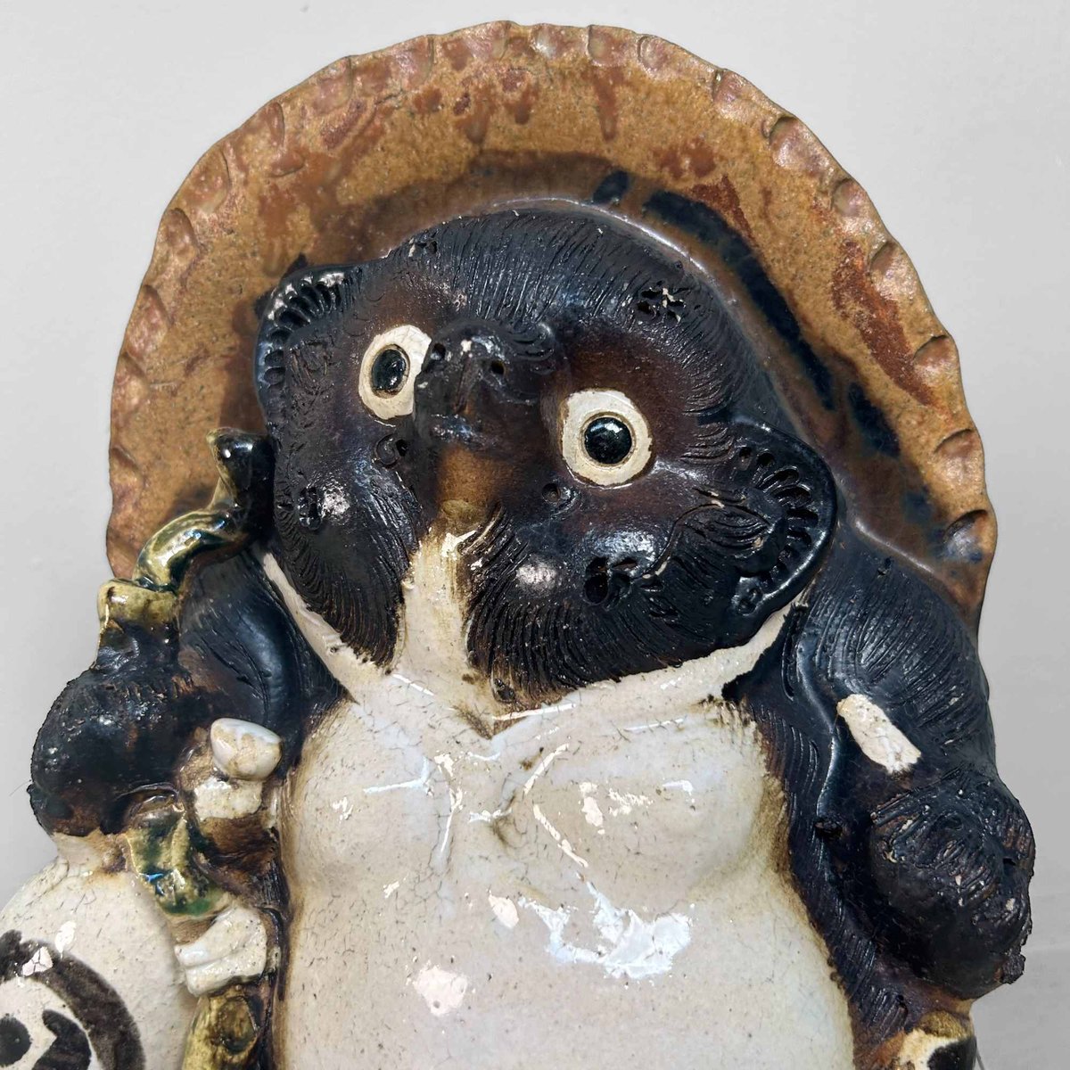 Mid-Century Tanuki Statue in Shigaraki Pottery, Japan, 1980s for sale ...