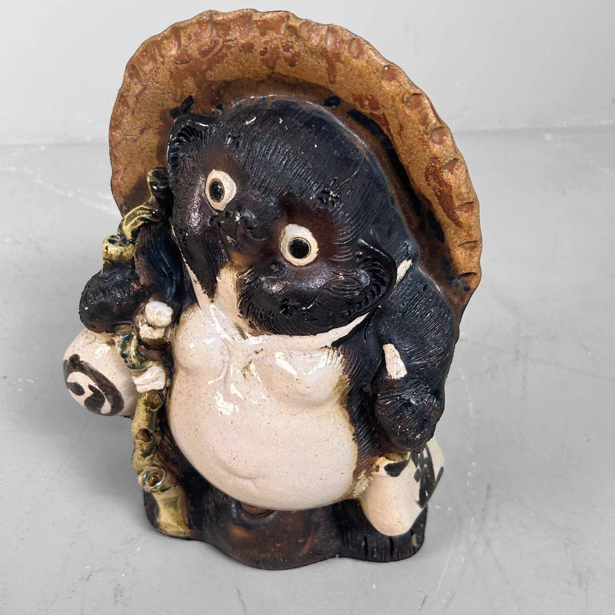 Mid-Century Tanuki Statue in Shigaraki Pottery, Japan, 1980s for sale ...
