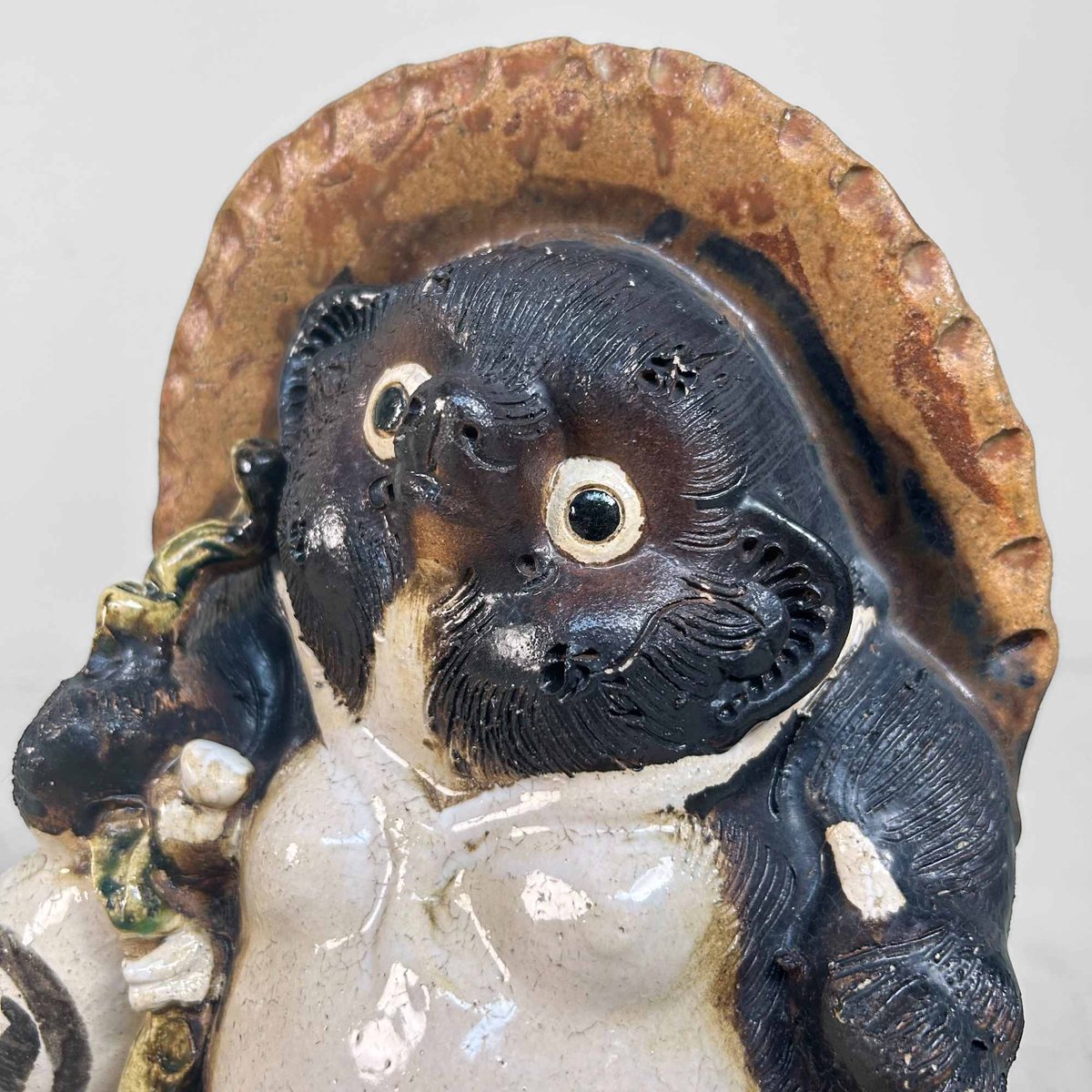 Mid-Century Tanuki Statue in Shigaraki Pottery, Japan, 1980s for sale ...