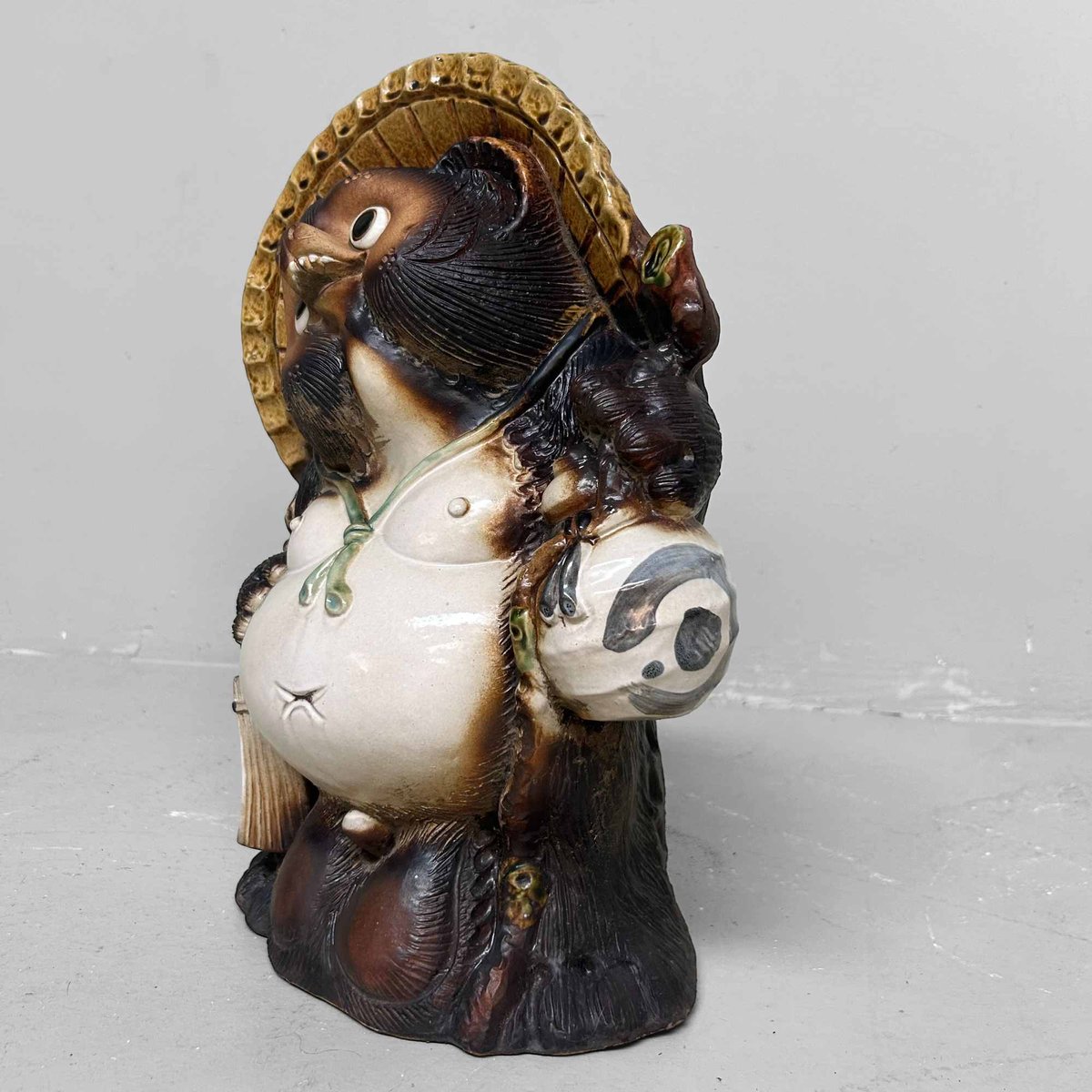 Decorative Tanuki Tanuki Statue in Shigaraki Pottery, 1980s for sale at ...
