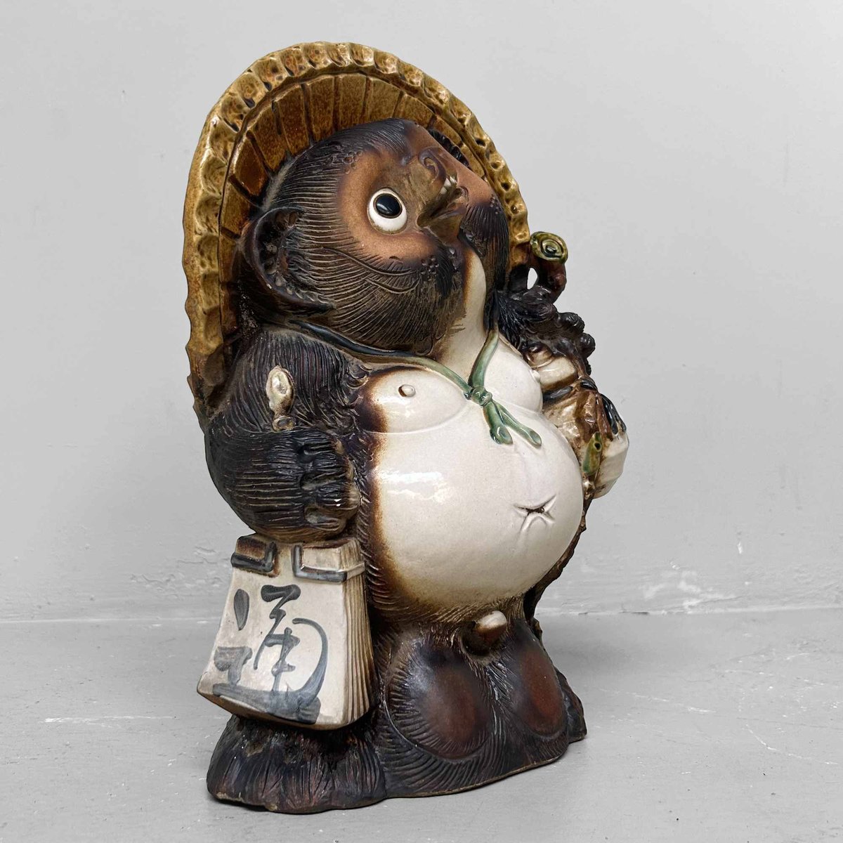 Decorative Tanuki Tanuki Statue in Shigaraki Pottery, 1980s for sale at ...