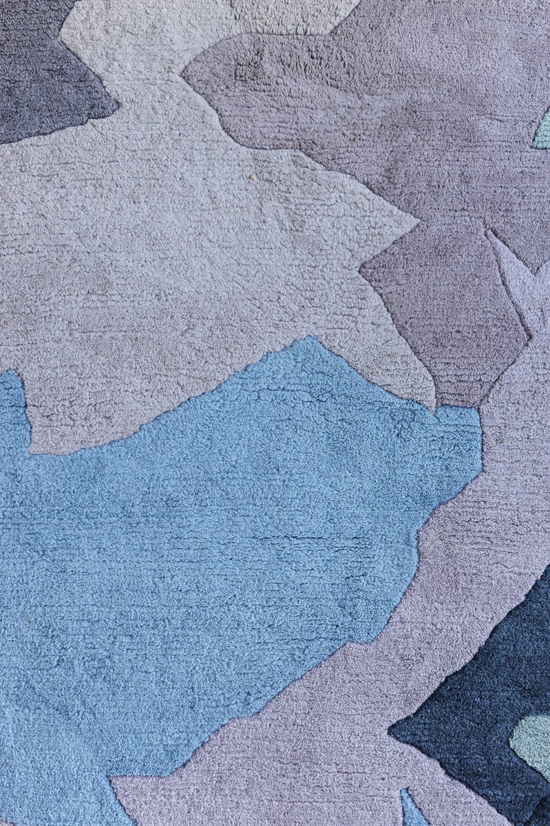 Postmodern Wool Rug by Makis Warlamis, 1980s for sale at Pamono