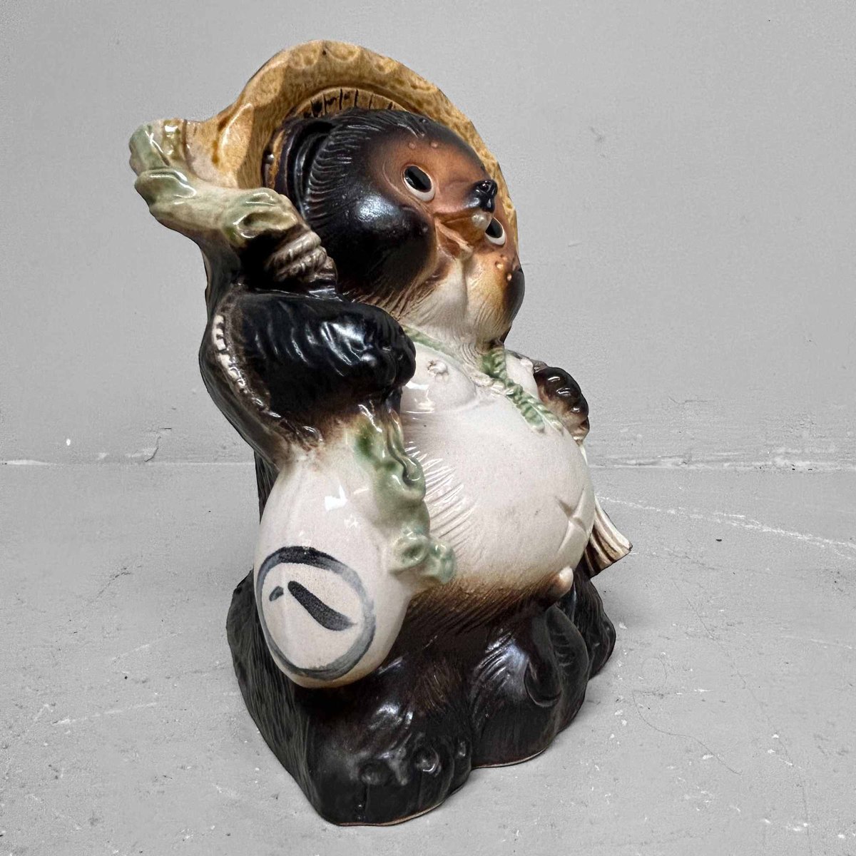 Decorative Tanuki Tanuki Statue in Shigaraki Pottery, Japan, 1980s for ...