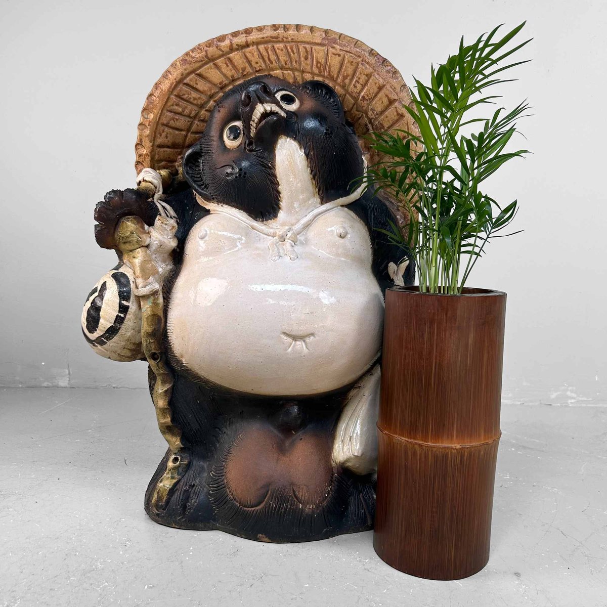 Large Decorative Tanuki Statue, 1980s for sale at Pamono