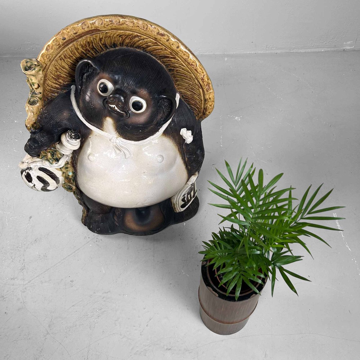 Large Decorative Tanuki Statue, 1980s for sale at Pamono