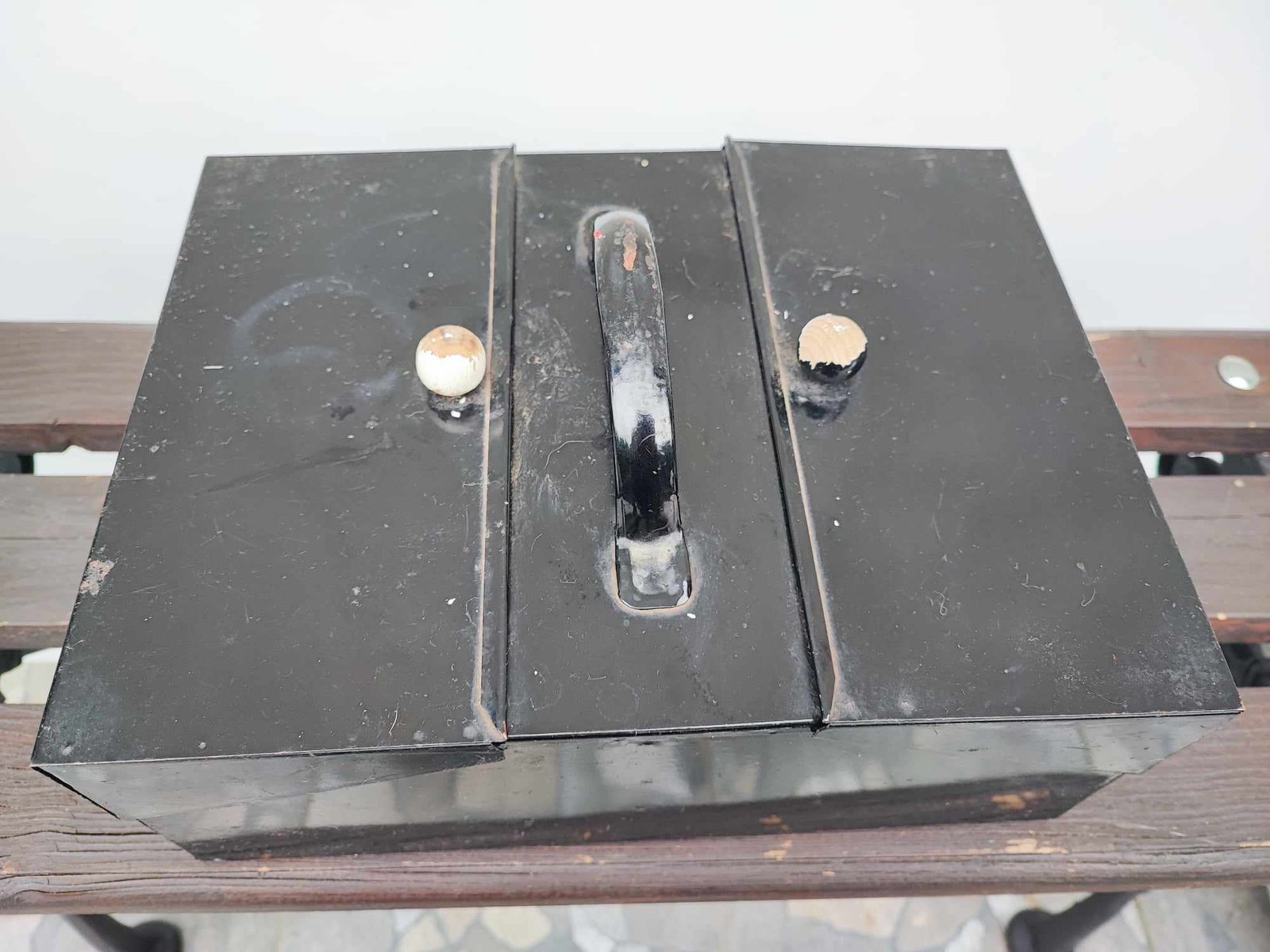 Pre-War Metal Tool Box, 1920s for sale at Pamono
