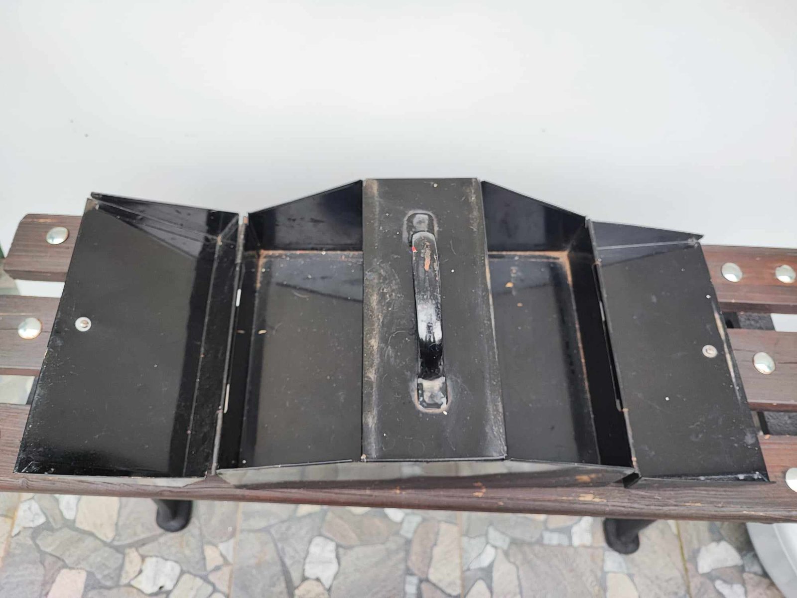 Pre-War Metal Tool Box, 1920s for sale at Pamono