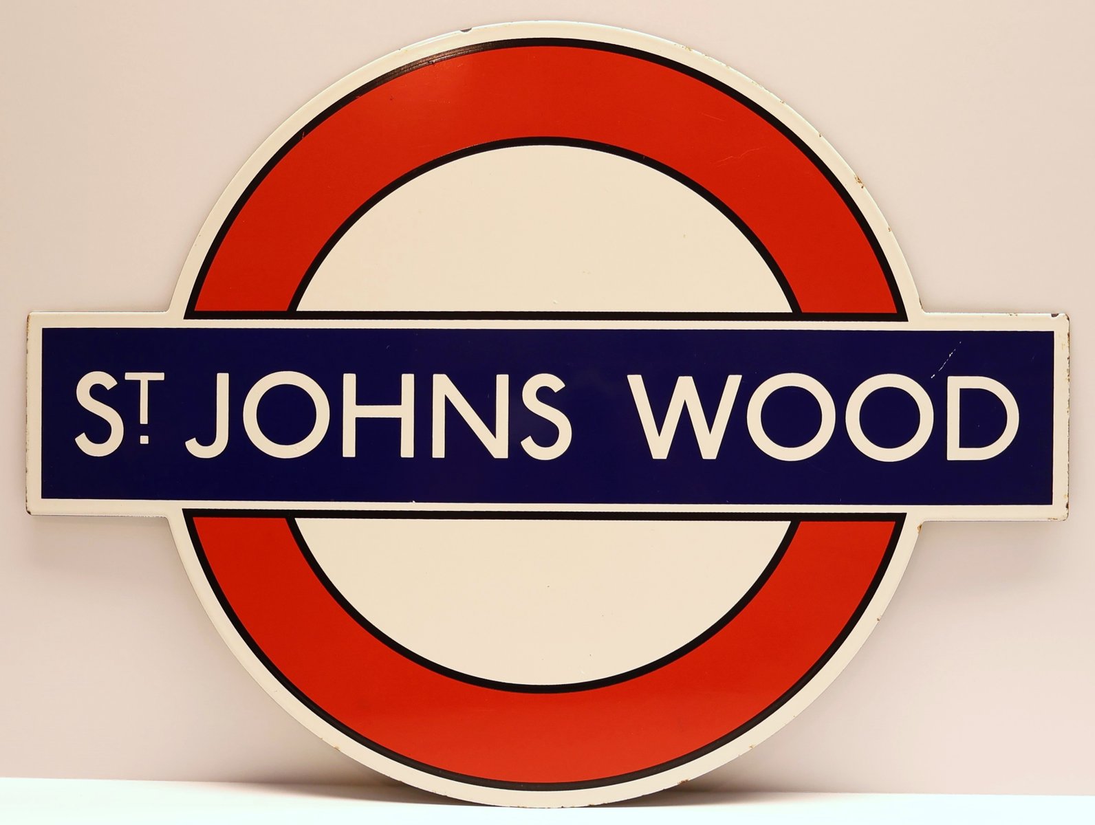 St. Johns Wood Tube Station Roundel, 1940 for sale at Pamono