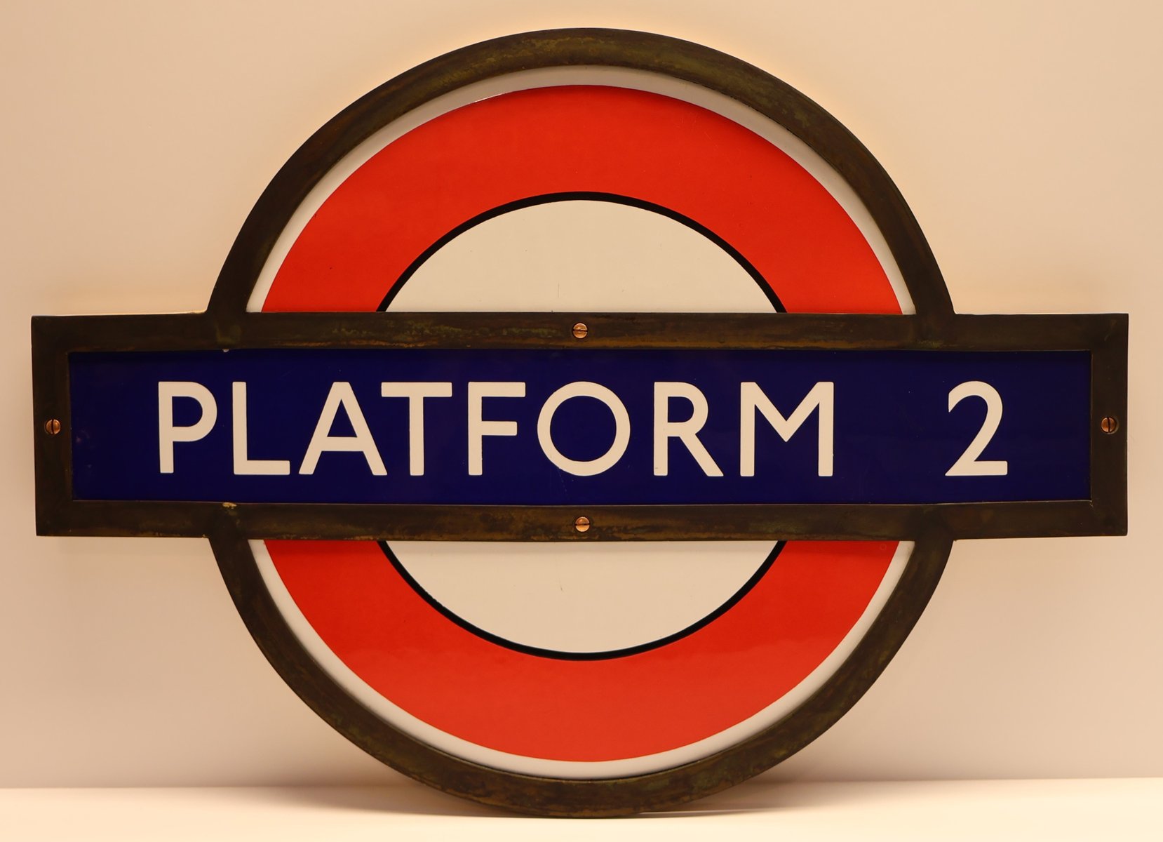 Early London Underground Platform Roundel, 1930 for sale at Pamono