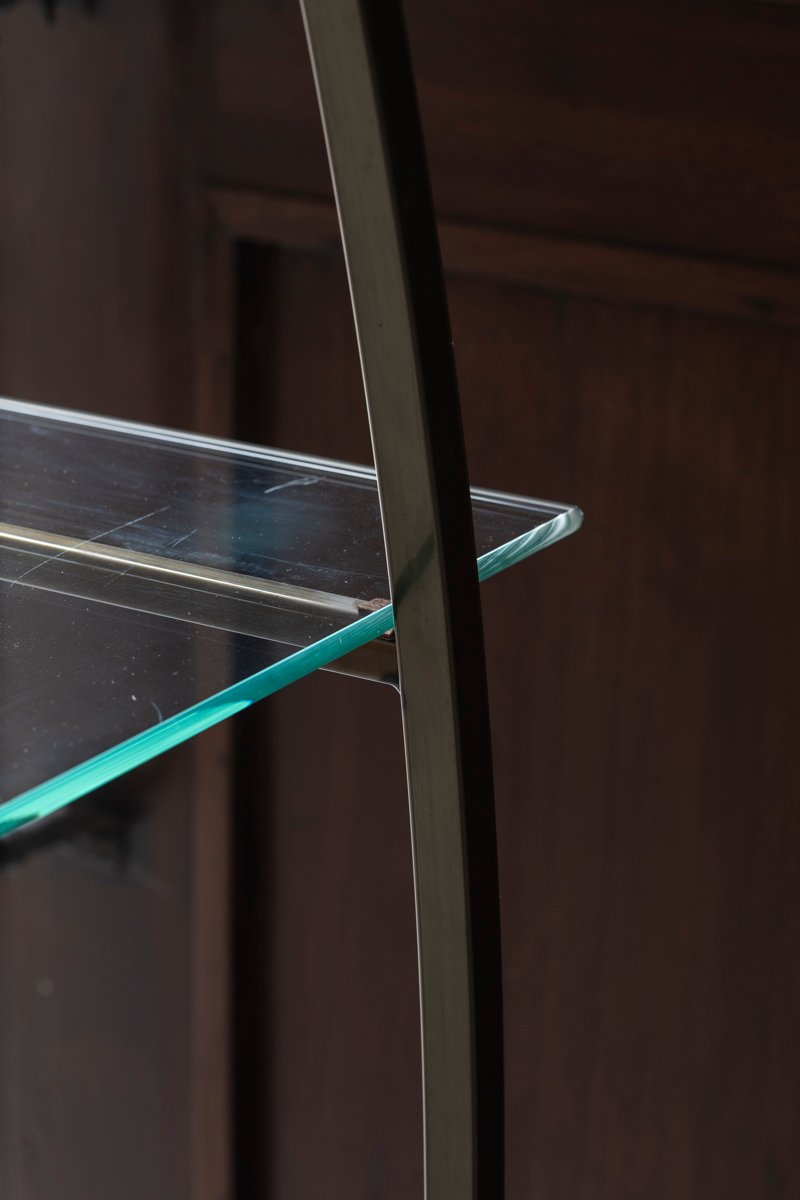 Glass Shelving Unit, 1970s for sale at Pamono