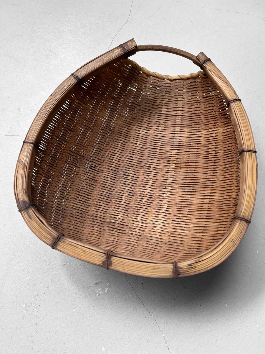 Japanese Kago Zaru Drying Basket in Bamboo, 1970s for sale at Pamono