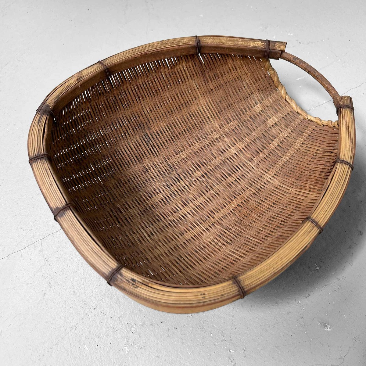 Japanese Kago Zaru Drying Basket in Bamboo, 1970s for sale at Pamono