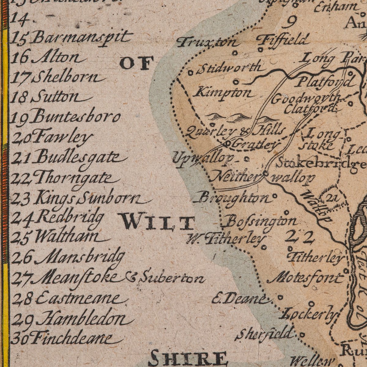 Antique County Map by Robert Morden, 1700 for sale at Pamono