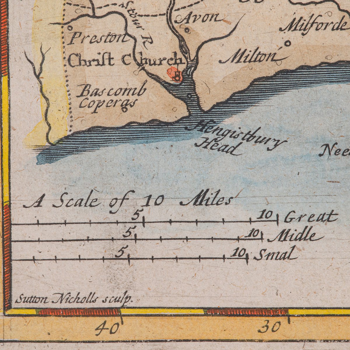 Antique County Map by Robert Morden, 1700 for sale at Pamono