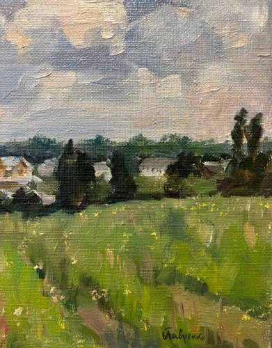 Boris Lavrenko, Landscape, Oil on Canvas, 1990s for sale at Pamono