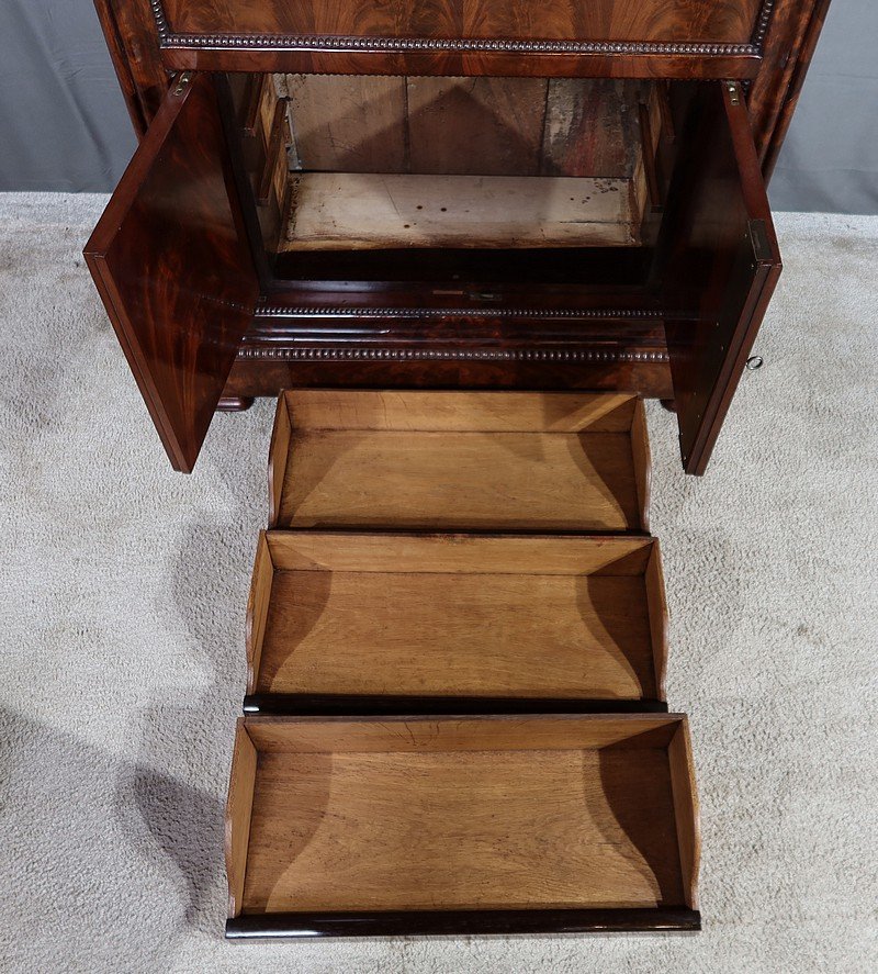 Small Secretary in Burl Mahogany Veneer, Early 19th Century for sale at ...