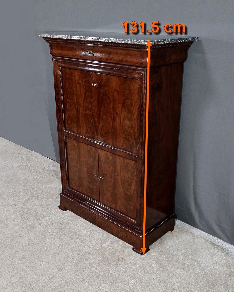 Small Secretary in Burl Mahogany Veneer, Early 19th Century for sale at ...