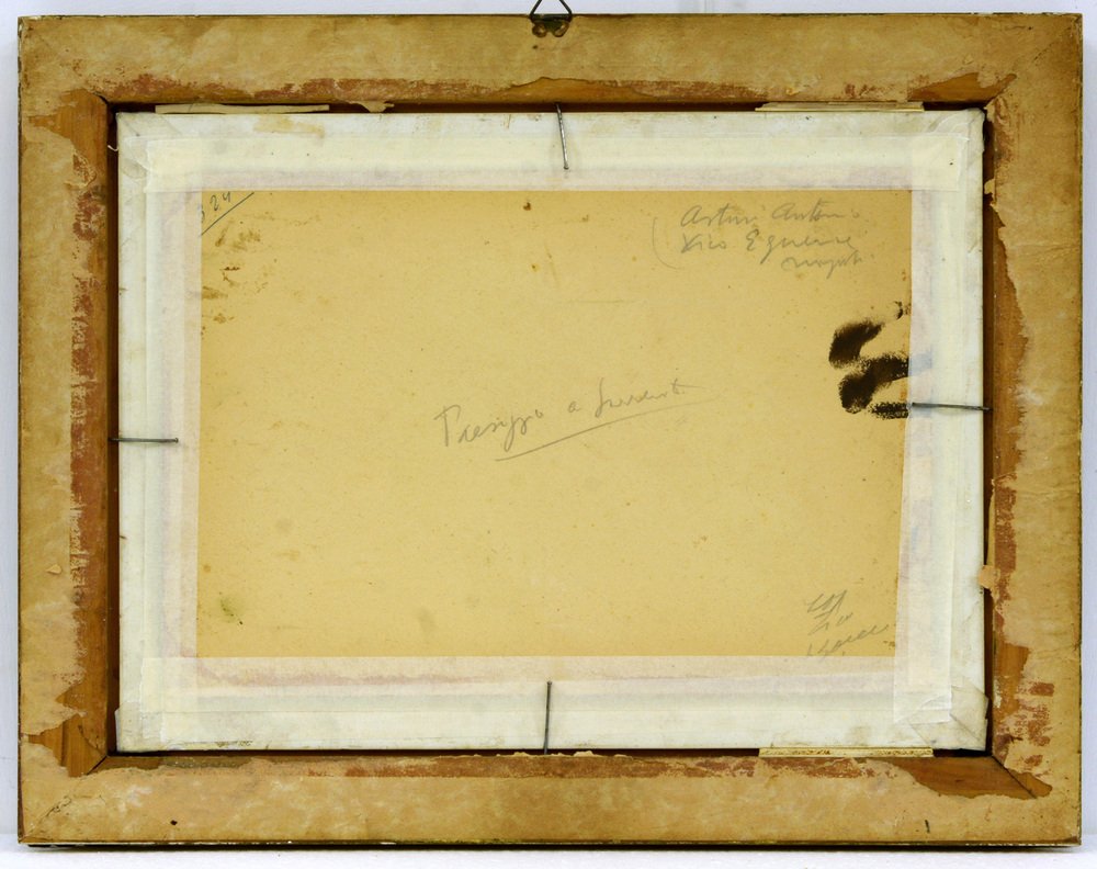 Antonio Asturi, Landscape in Sorrento, 1950s, Oil on Cardboard, Framed ...