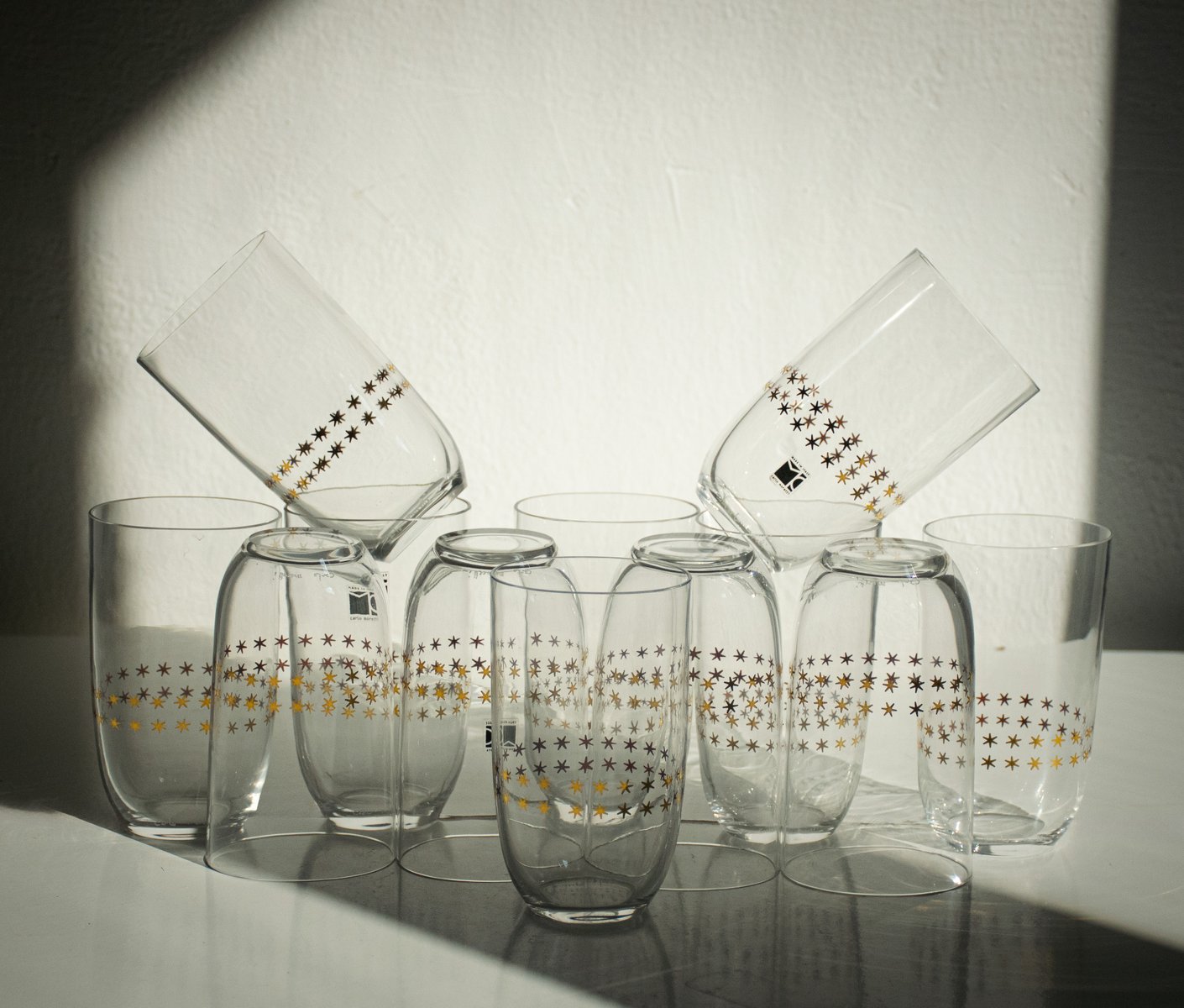 Martini Glasses by Carlo Moretti, Set of 12 for sale at Pamono