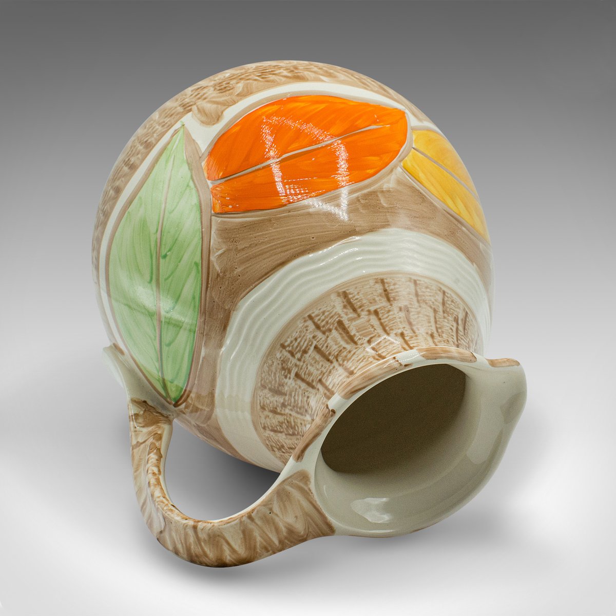 Vintage Art Deco English Hand Painted Ceramic Pouring Jug, 1930s for ...