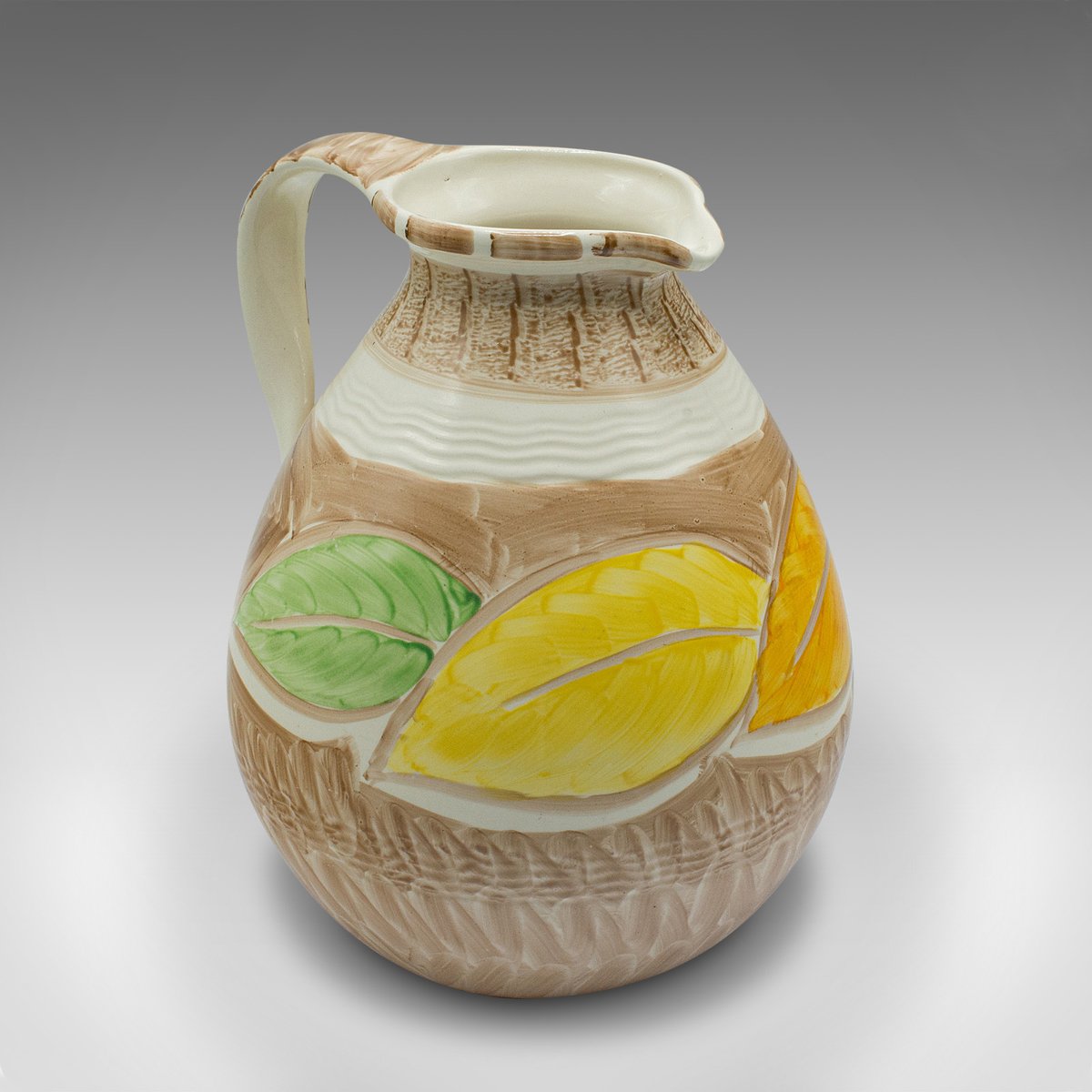 Vintage Art Deco English Hand Painted Ceramic Pouring Jug, 1930s for ...