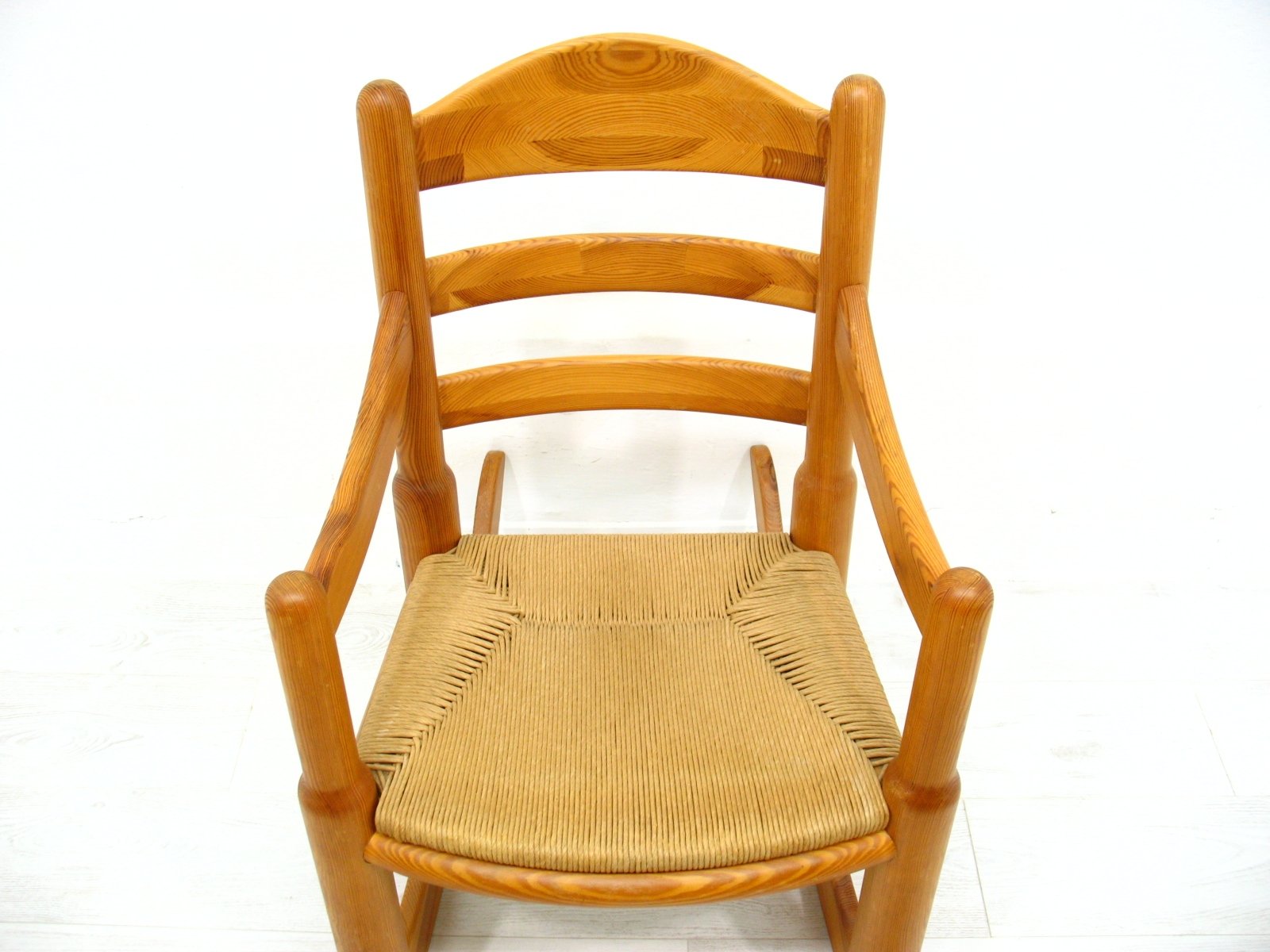 Brown Rocking Chair, 1980s for sale at Pamono