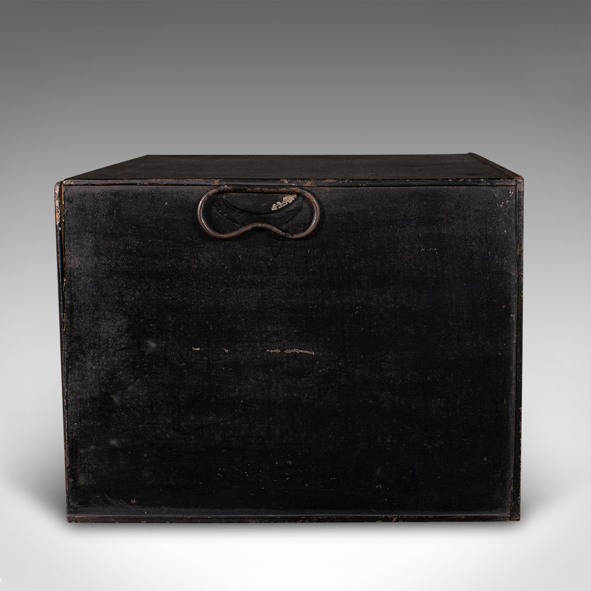 English Steel Deed Box, 1920s for sale at Pamono