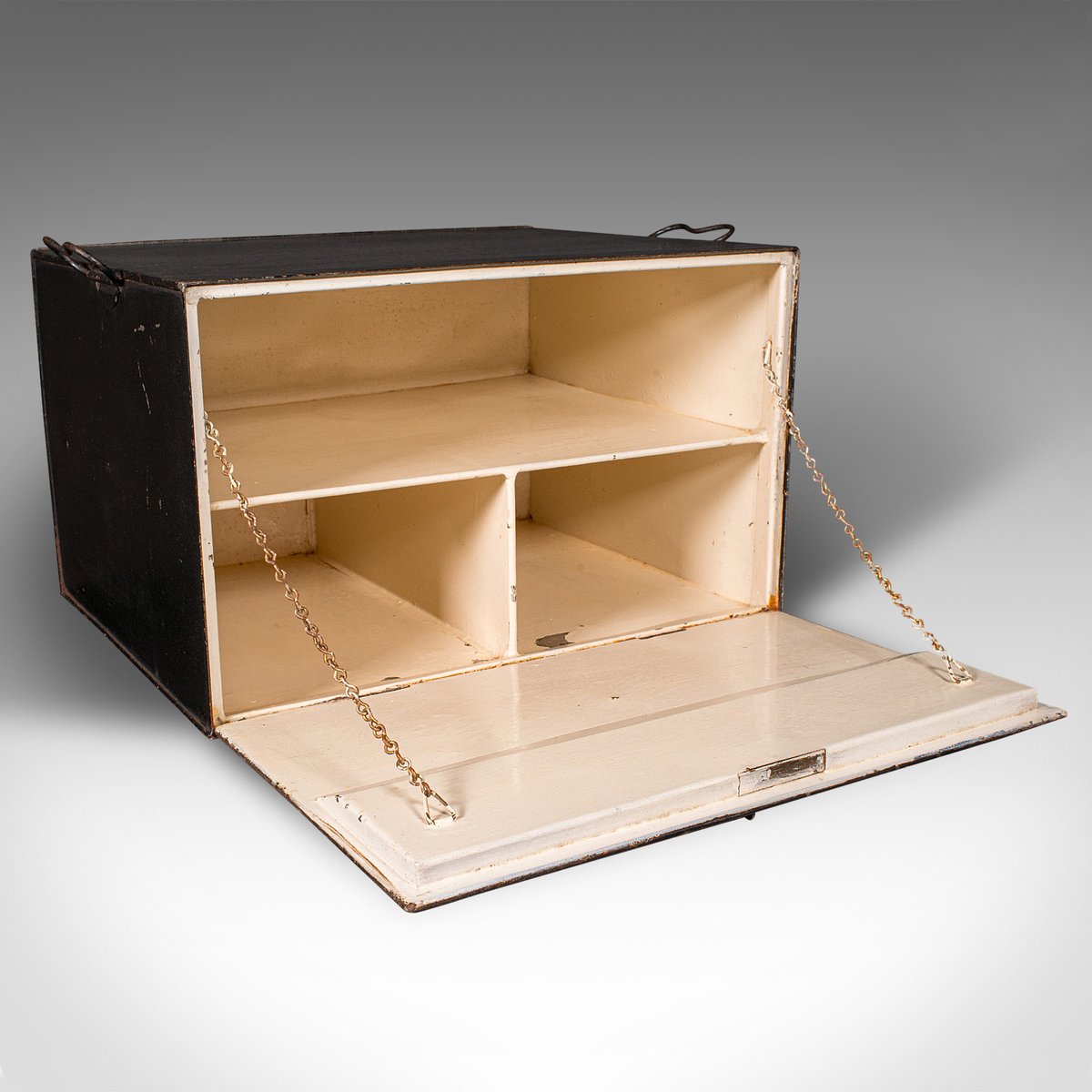 English Steel Deed Box, 1920s for sale at Pamono