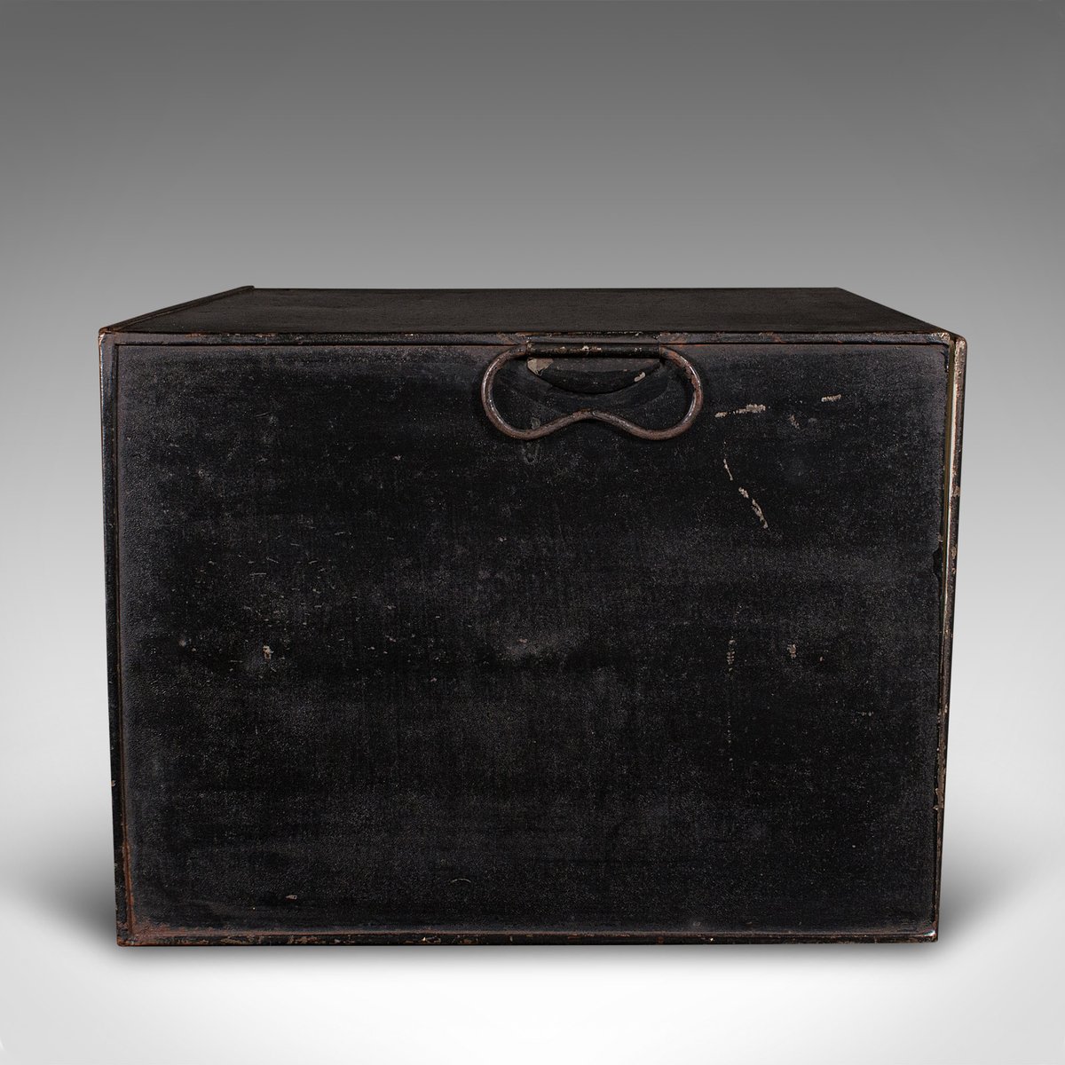 English Steel Deed Box, 1920s for sale at Pamono