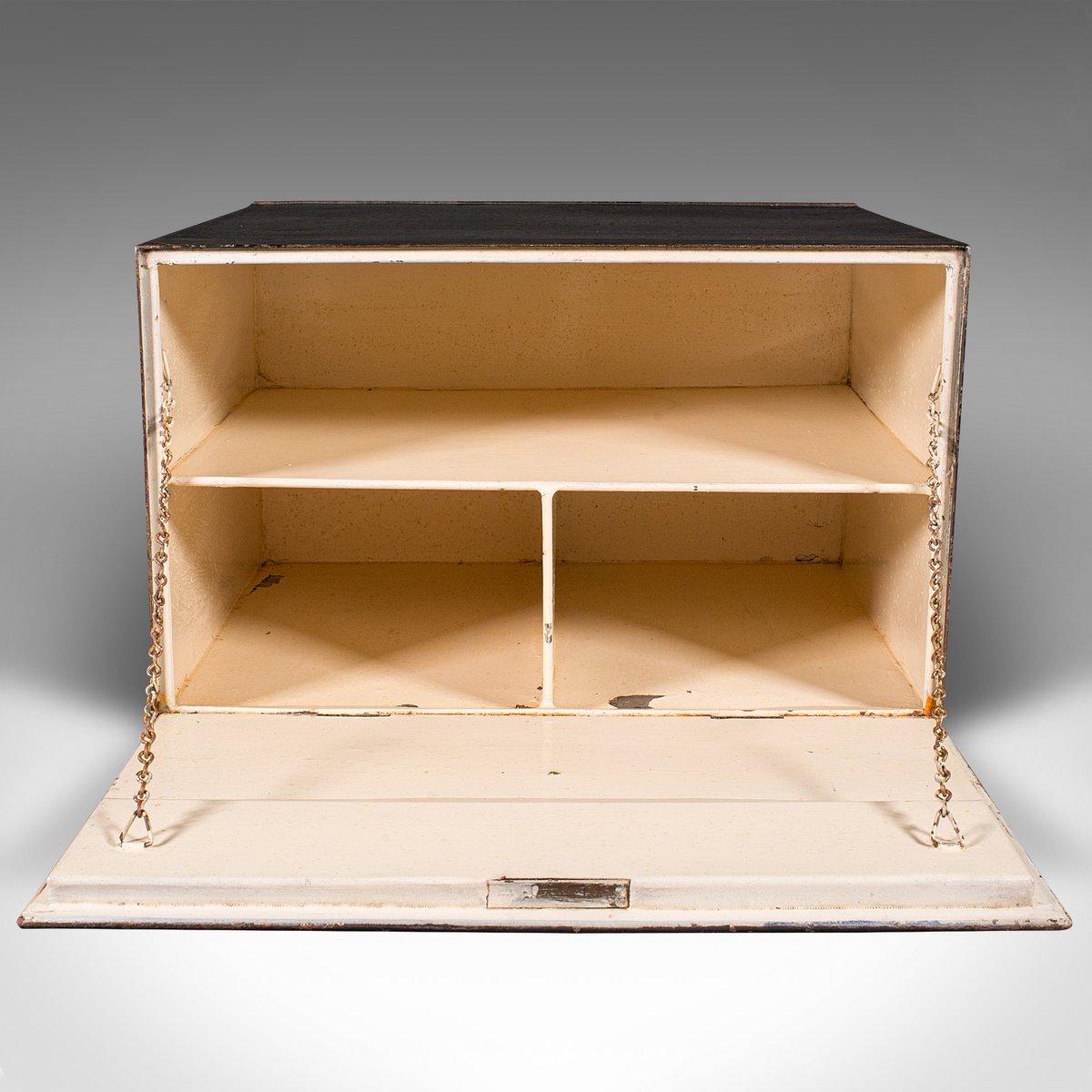 English Steel Deed Box, 1920s for sale at Pamono