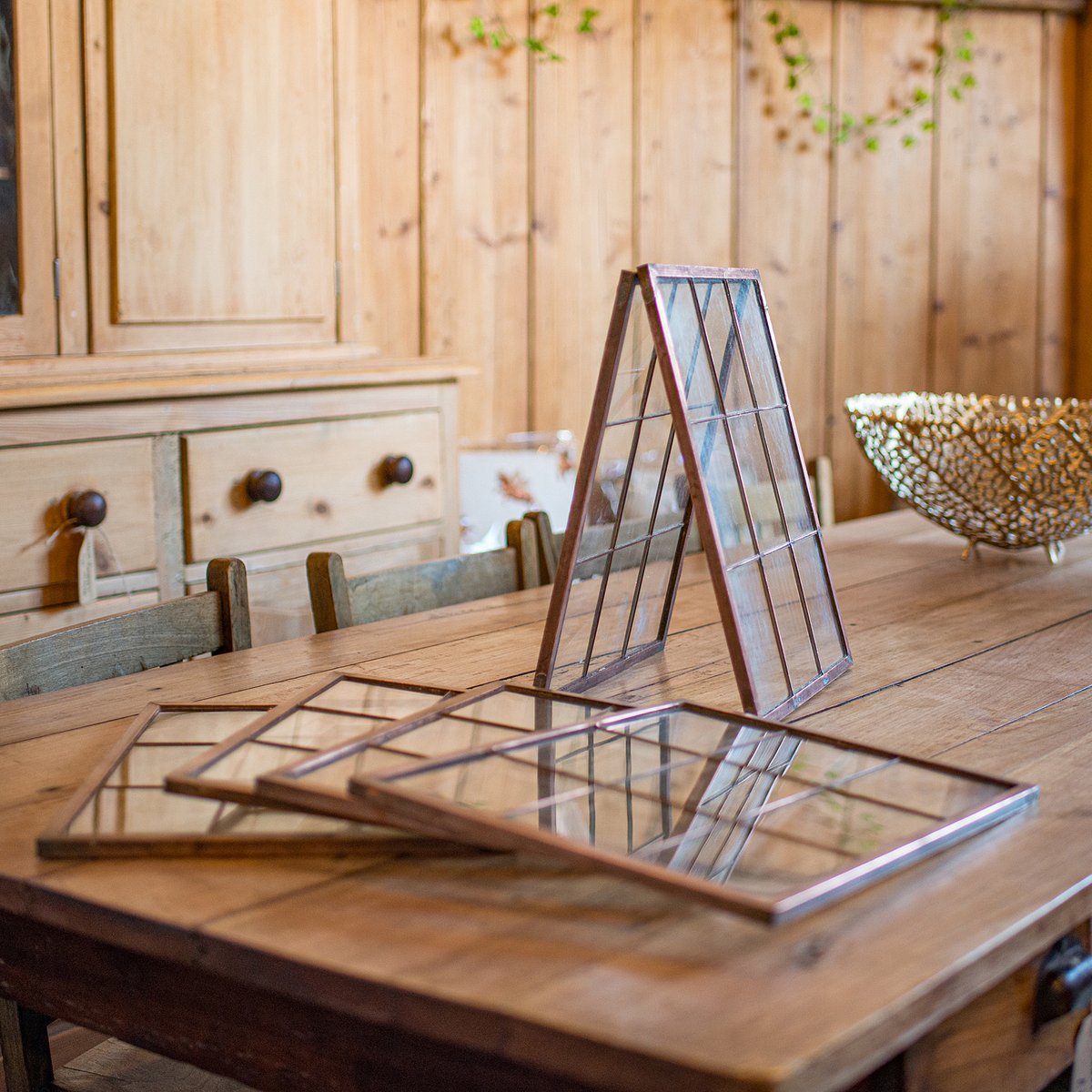 English Copper Cloche Covers, 1890s, Set of 6 for sale at Pamono