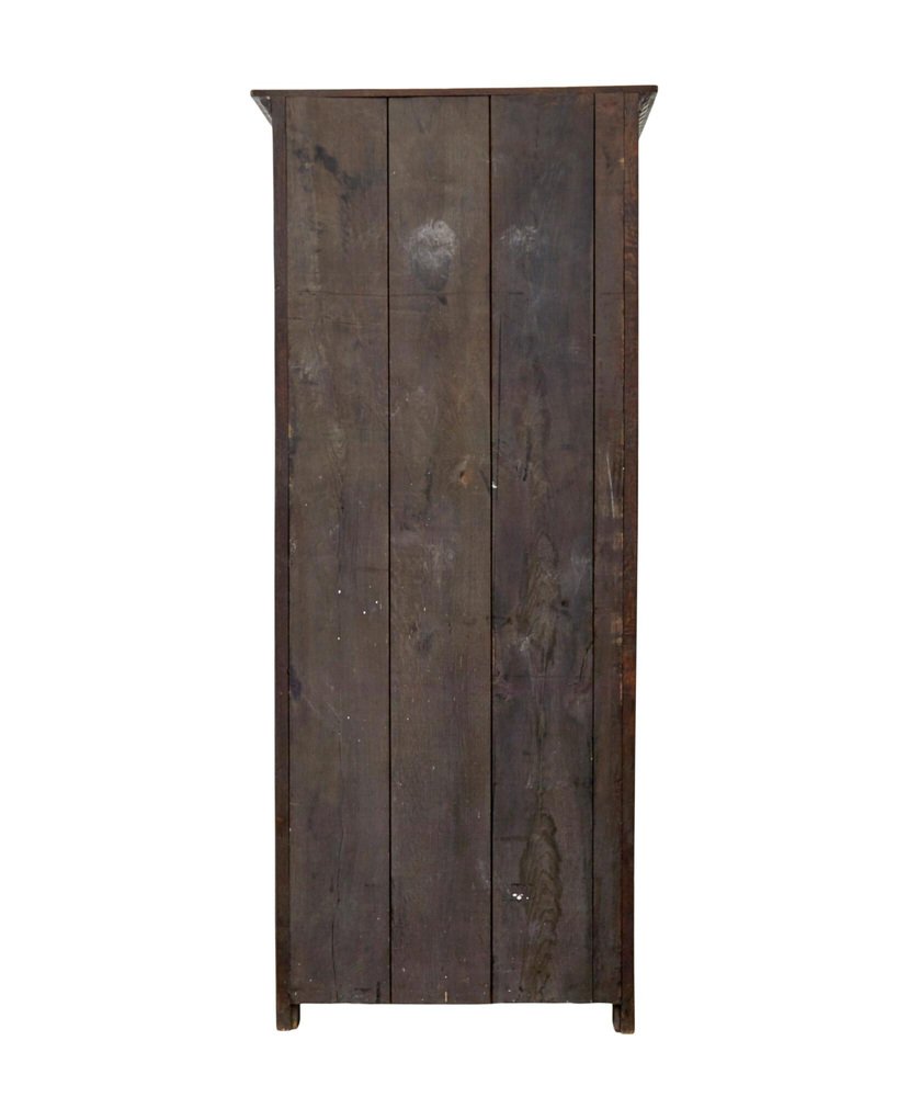 Mid-Century Gothic Revival Carved Oak Hall Cupboard, 1960s for sale at ...