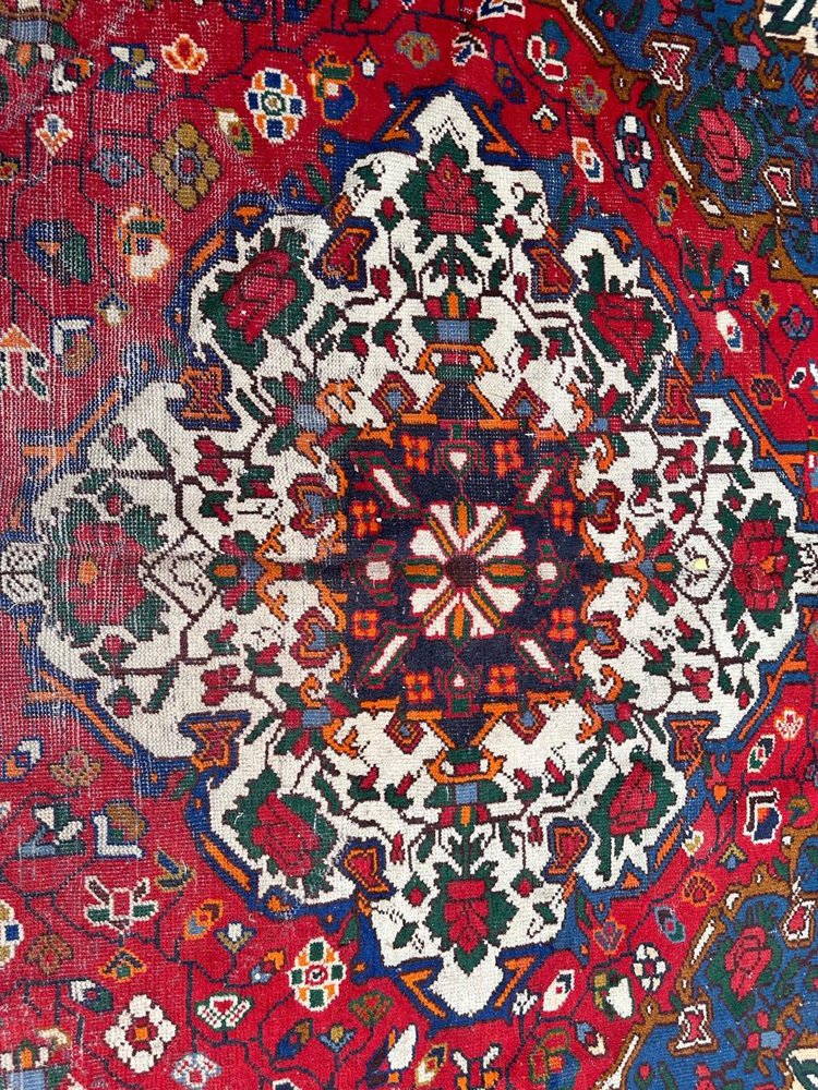 Vintage Distressed Bakhtiar Rug, 1950s for sale at Pamono