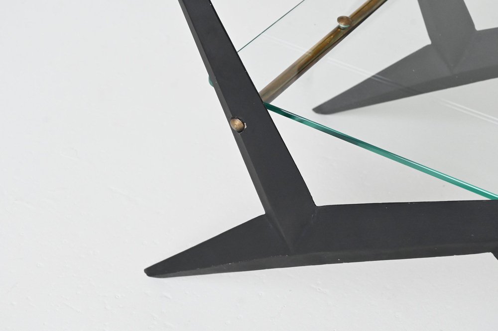 Table Basse Angelo Ostuni en Métal et Verre par Angelo Ostuni, Italie ...