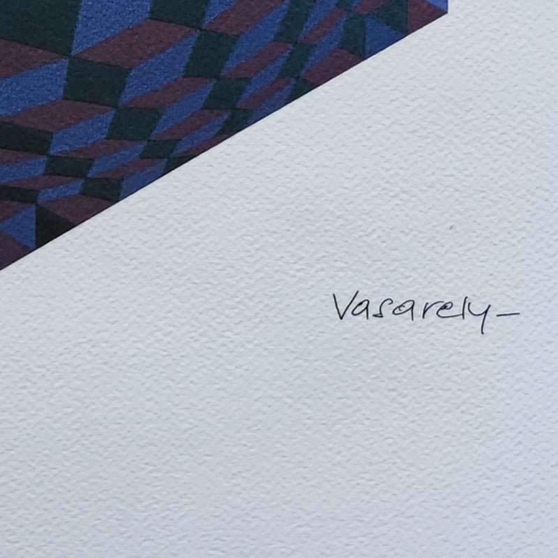 Victor Vasarely, Op Art Composition, 1970s, Lithograph for sale at Pamono