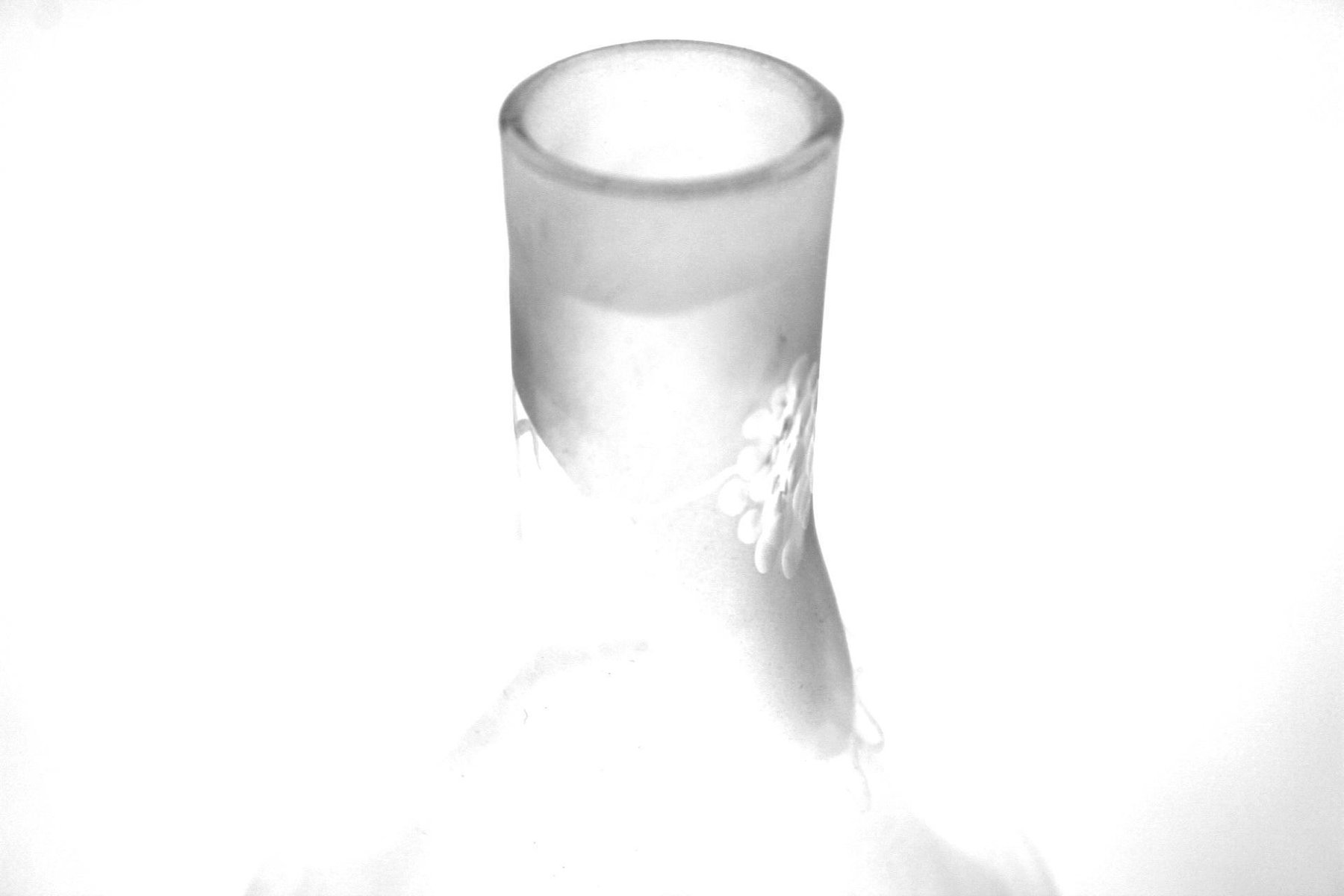 Glass Carafe with Decorative Etching Face from Riedel, 1950s for sale ...