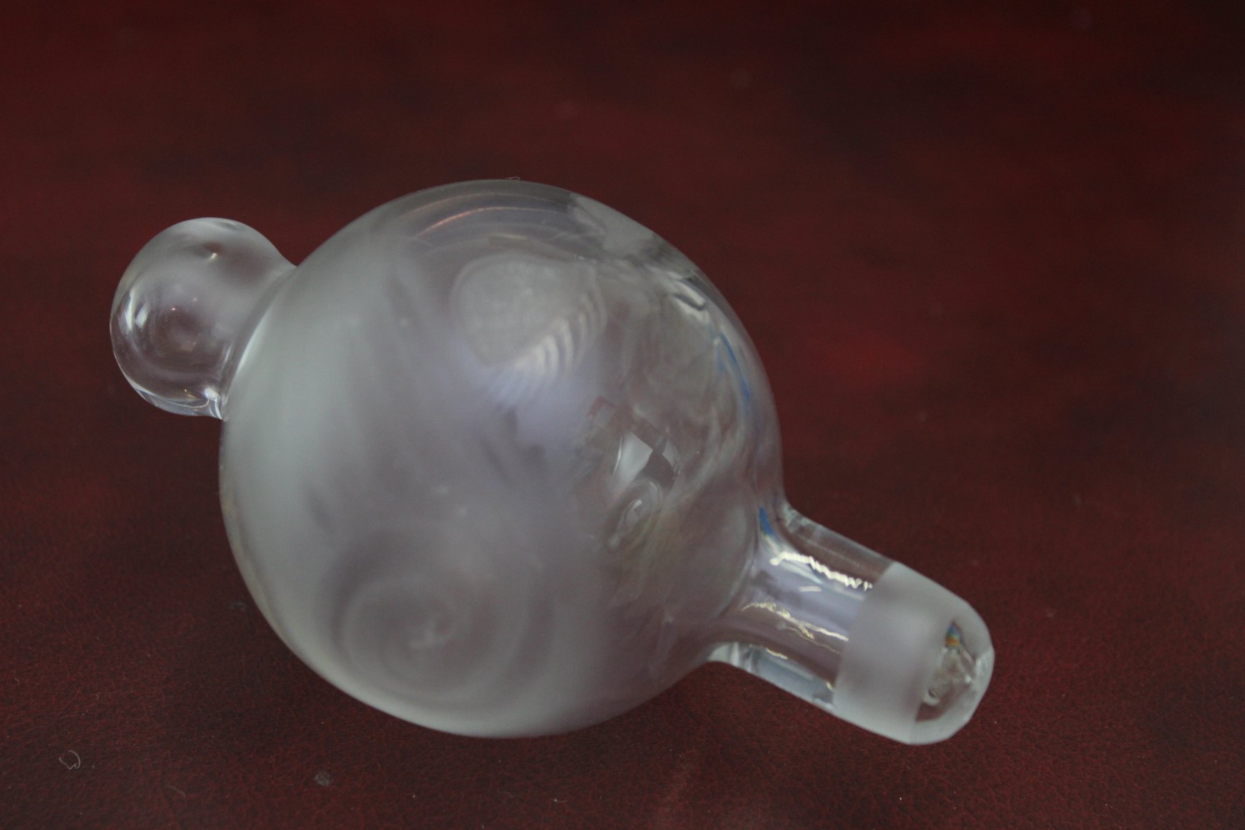 Glass Carafe with Decorative Etching Face from Riedel, 1950s for sale ...