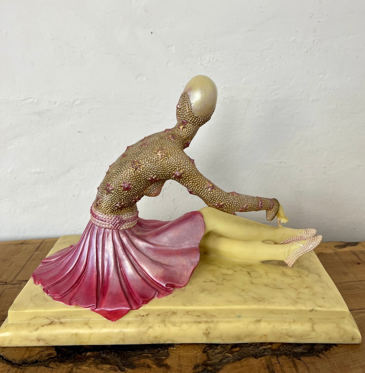 Art Deco Dancer Sculpture after Chiparus, 1970s for sale at Pamono