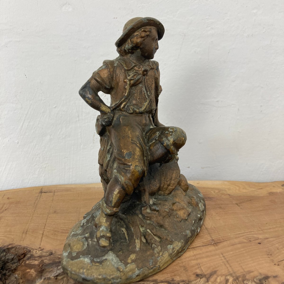 Victorian Peasant Art Figure, Late 19th Century for sale at Pamono