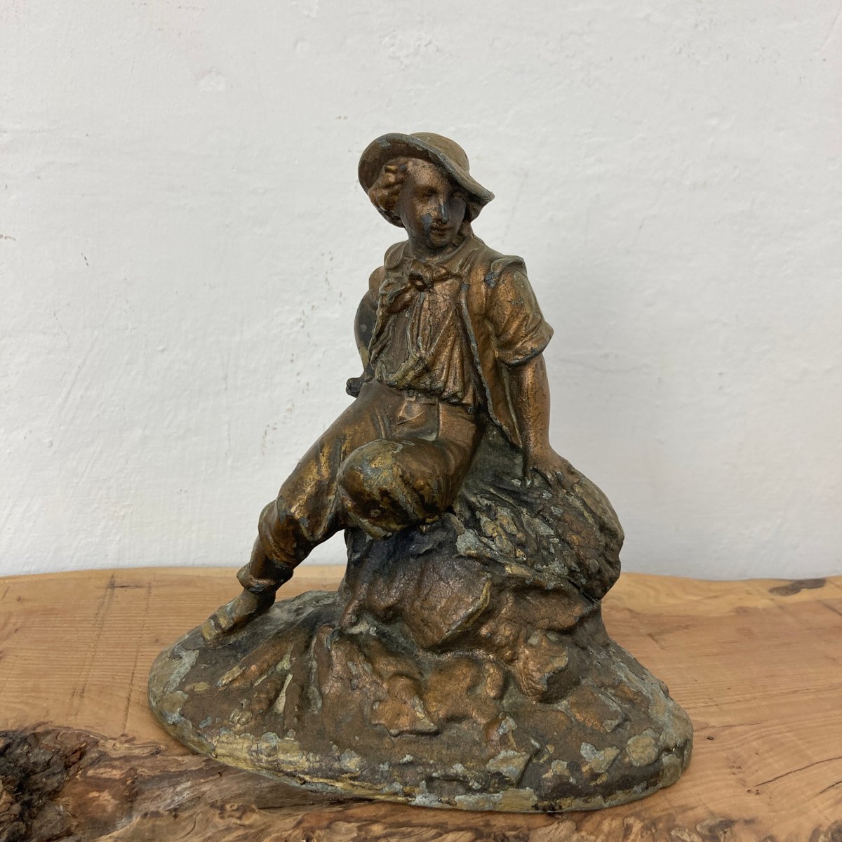 Victorian Peasant Art Figure, Late 19th Century for sale at Pamono