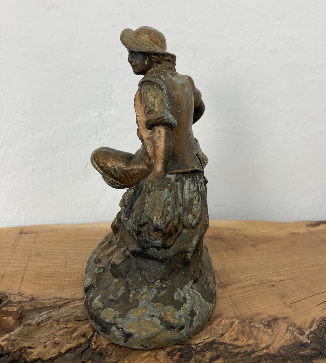 Victorian Peasant Art Figure, Late 19th Century for sale at Pamono