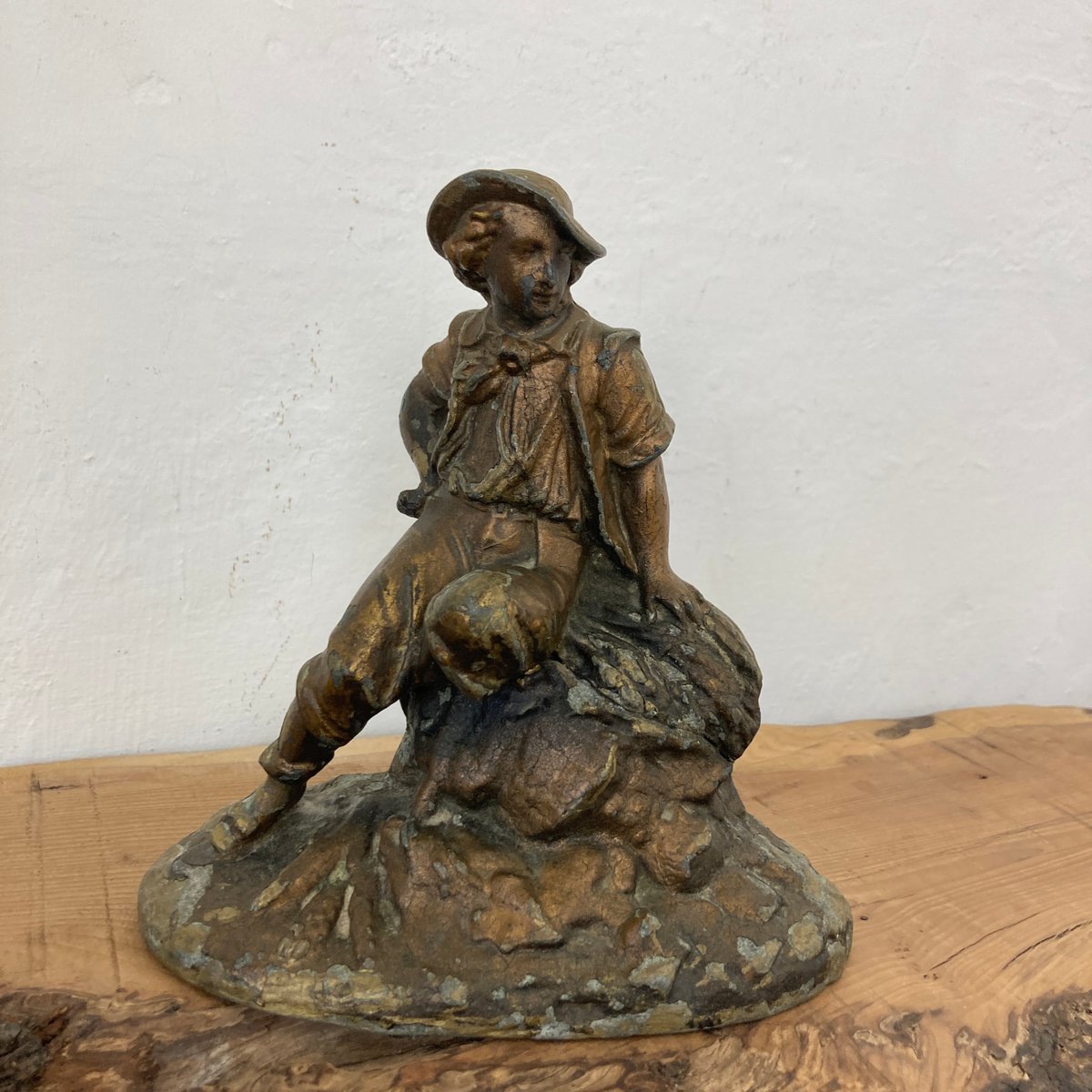 Victorian Peasant Art Figure, Late 19th Century for sale at Pamono
