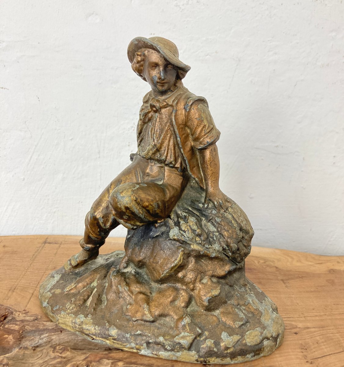 Victorian Peasant Art Figure, Late 19th Century for sale at Pamono