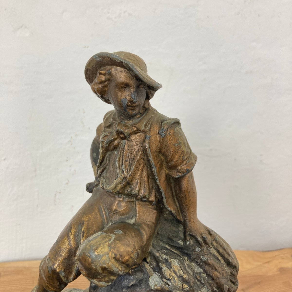 Victorian Peasant Art Figure, Late 19th Century for sale at Pamono