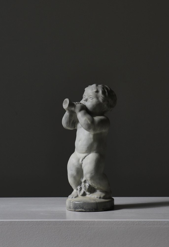 Art Nouveau Large Putto Cherub Figure attributed to Michael Andersen ...